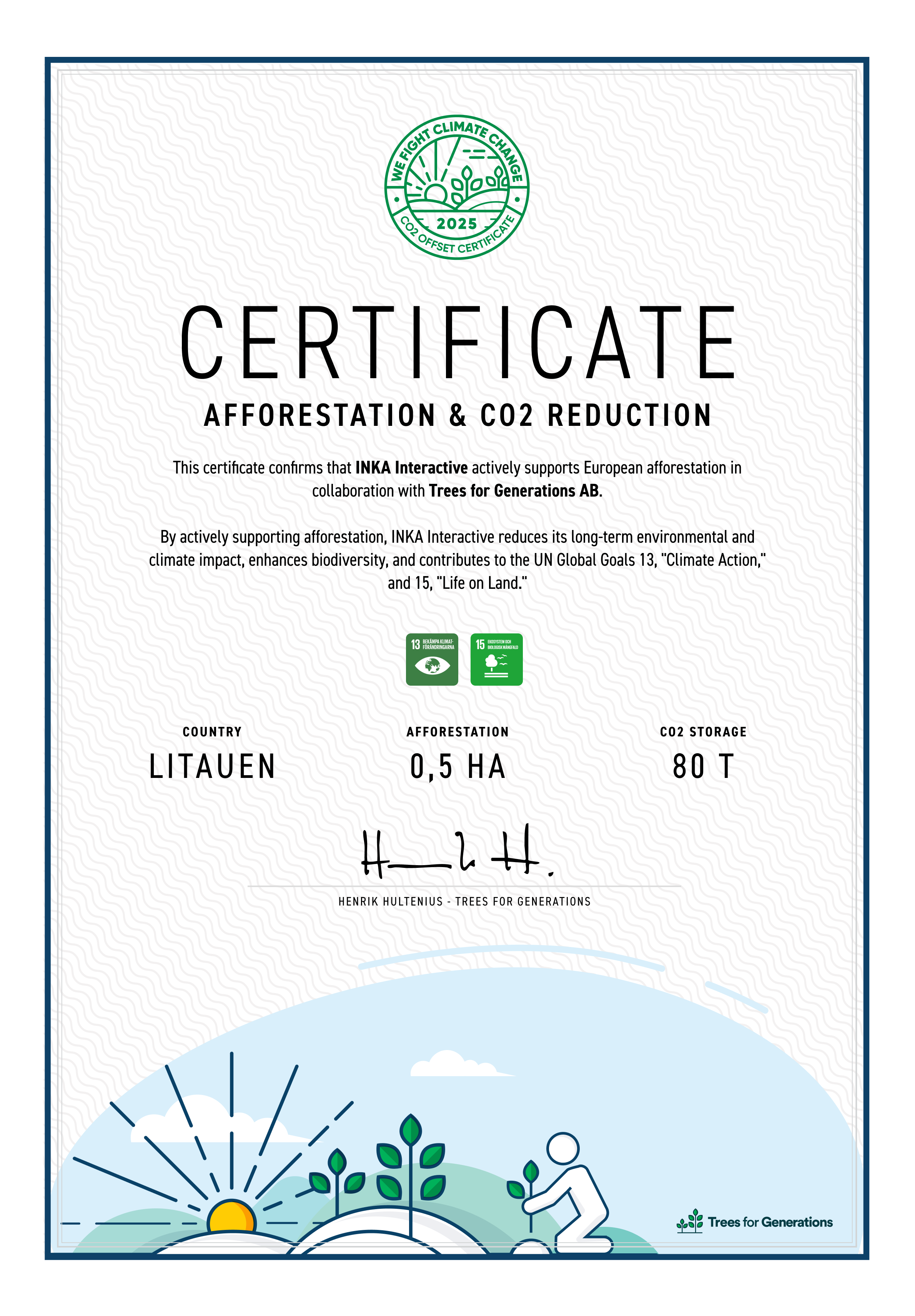 Boost your ESG efforts with Tree Planting & CO2 offsetting